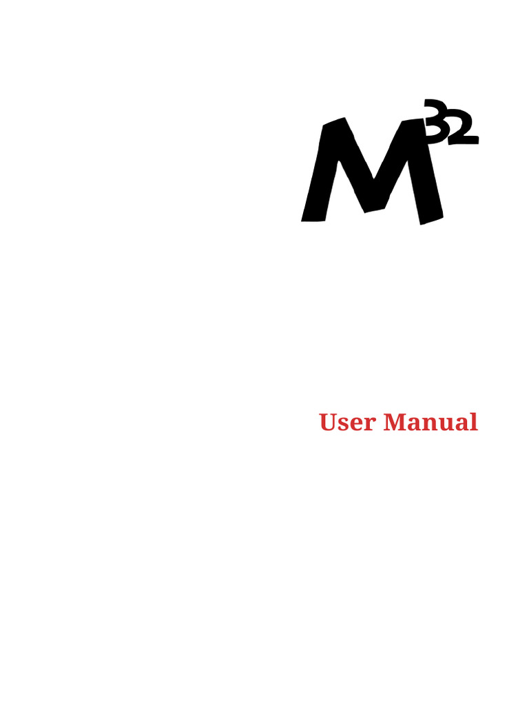 m32 User-Manual v4 | PDF