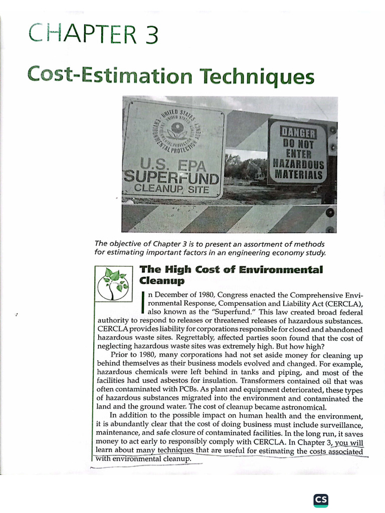 Engg Eco Ch 3 Cost Estimation Techniques 123553 Pdf