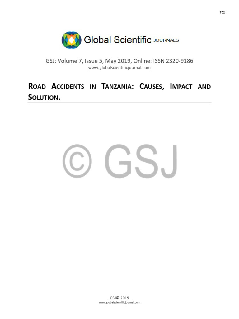 Road Accidents in Tanzania Causes Impact and Solution | PDF | Traffic ...