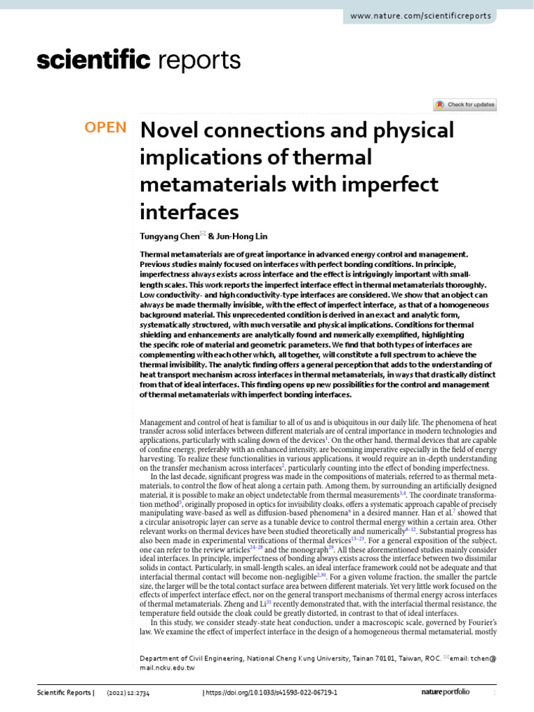 Chen and Lin - 2022 - Novel Connections and Physical Implications of ...