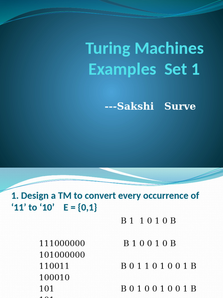 Turing Machines 2 | PDF | Theoretical Computer Science | Theory Of Computation