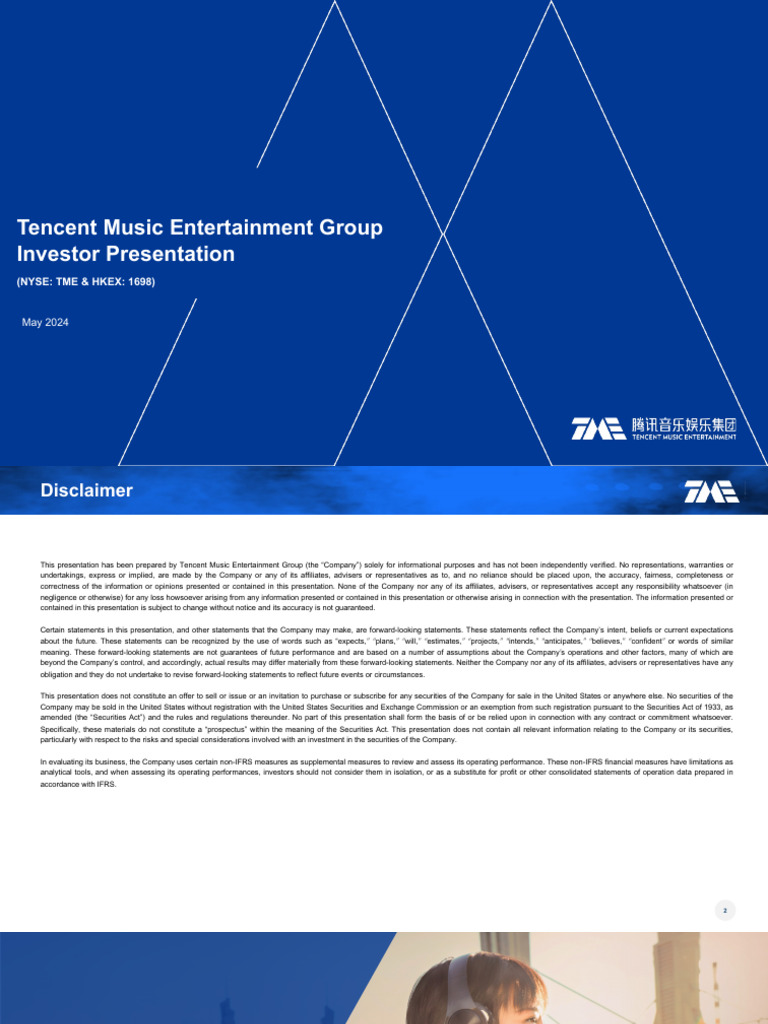1Q24 TME Investor Presentation | PDF | Investing | Streaming Media