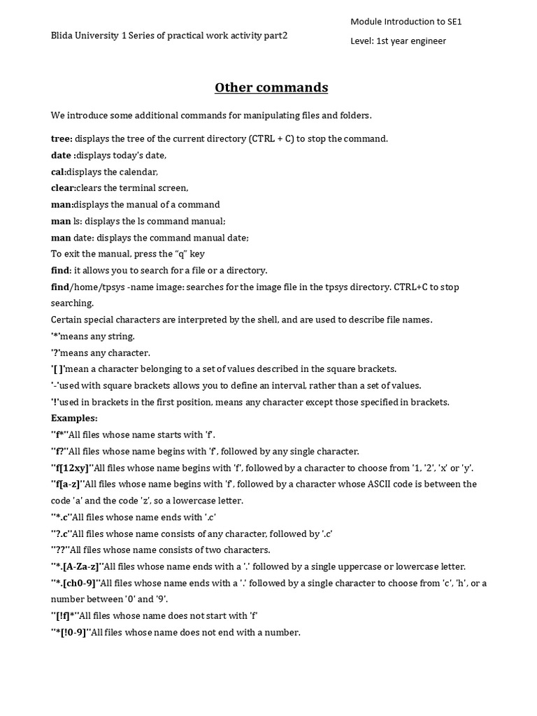 Practical Work Activity 1 Part 2.en-1 | PDF | Computer File | Directory (Computing)
