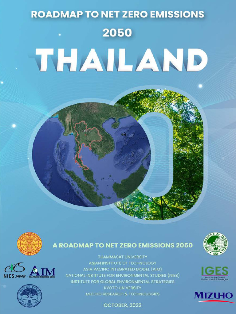 Thailand Net Zero 2050 Roadmap | PDF | Climate Change Mitigation ...