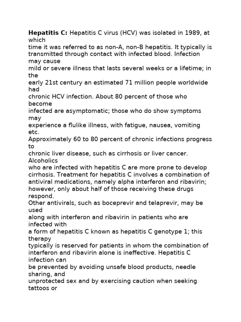 Hepatitis C | PDF