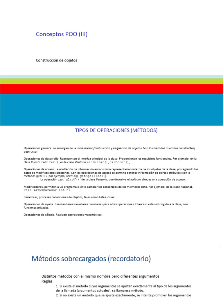Programación Orientada A Objetos En Java 5 Pdf Constructor Programación Orientada A Objetos