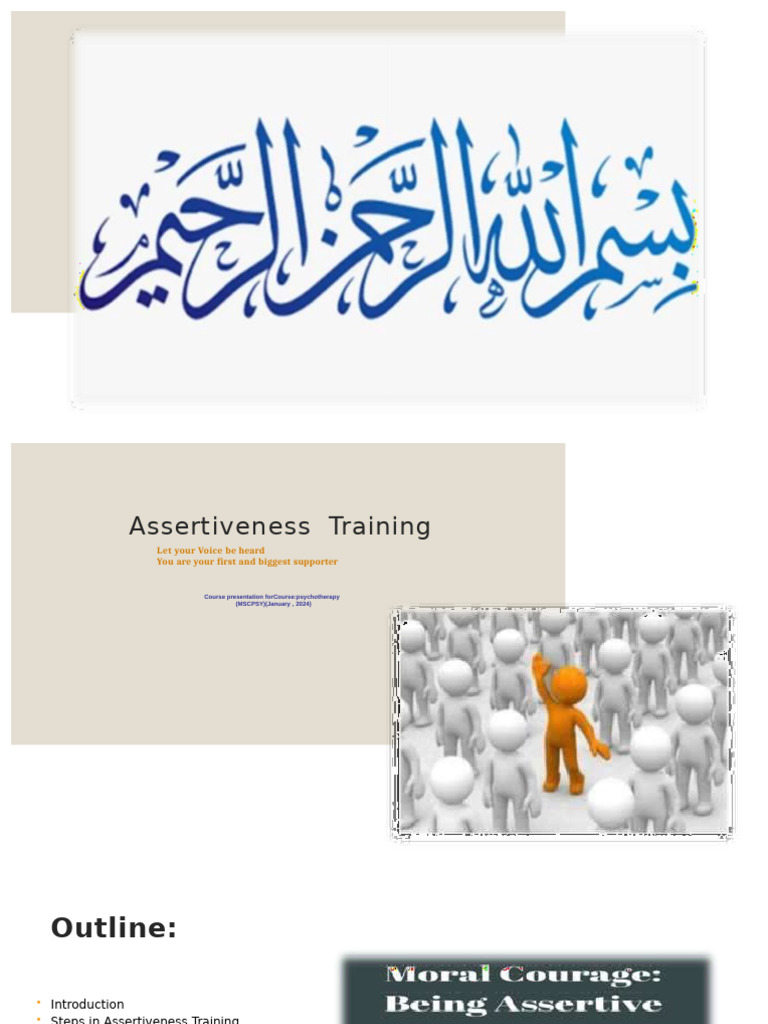 Assertiveness Training Guide | PDF | Mental Health | Behavioural Sciences