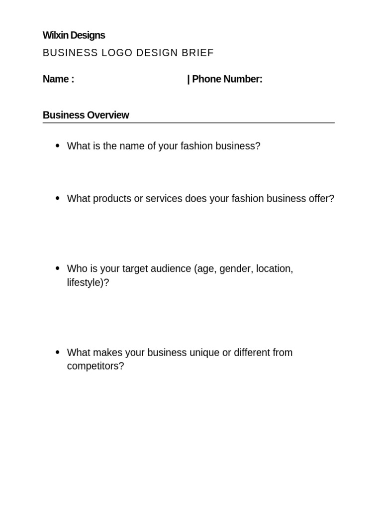 Design Brief | PDF | Career & Growth | Business