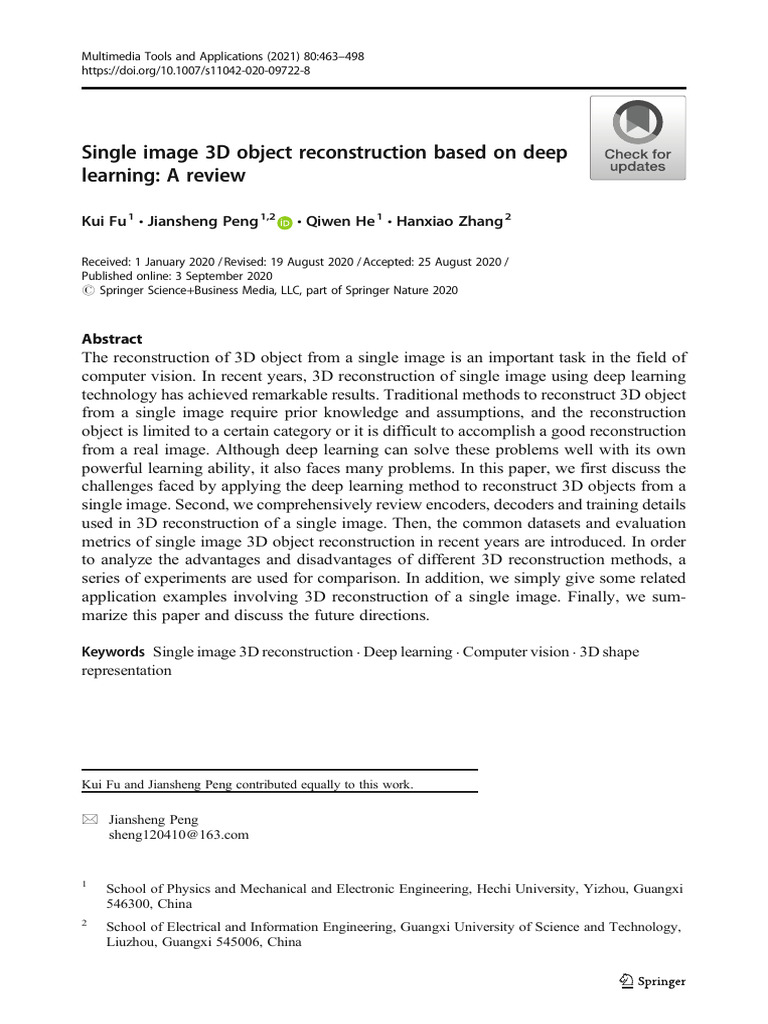 2021-Single Image 3D Object Reconstruction Based On Deep Learning A ... 2021-Single Image 3D Object Reconstruction Based On Deep Learning A ...