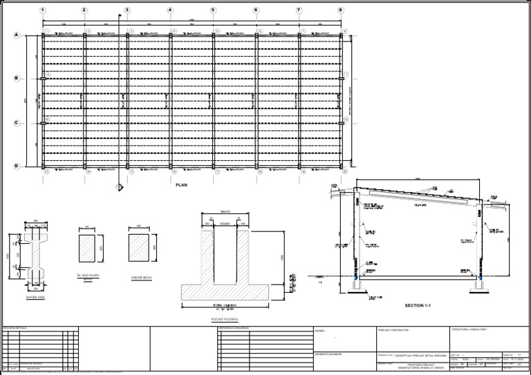 Conceptual Precast Detail Drawing | PDF | Civil Engineering