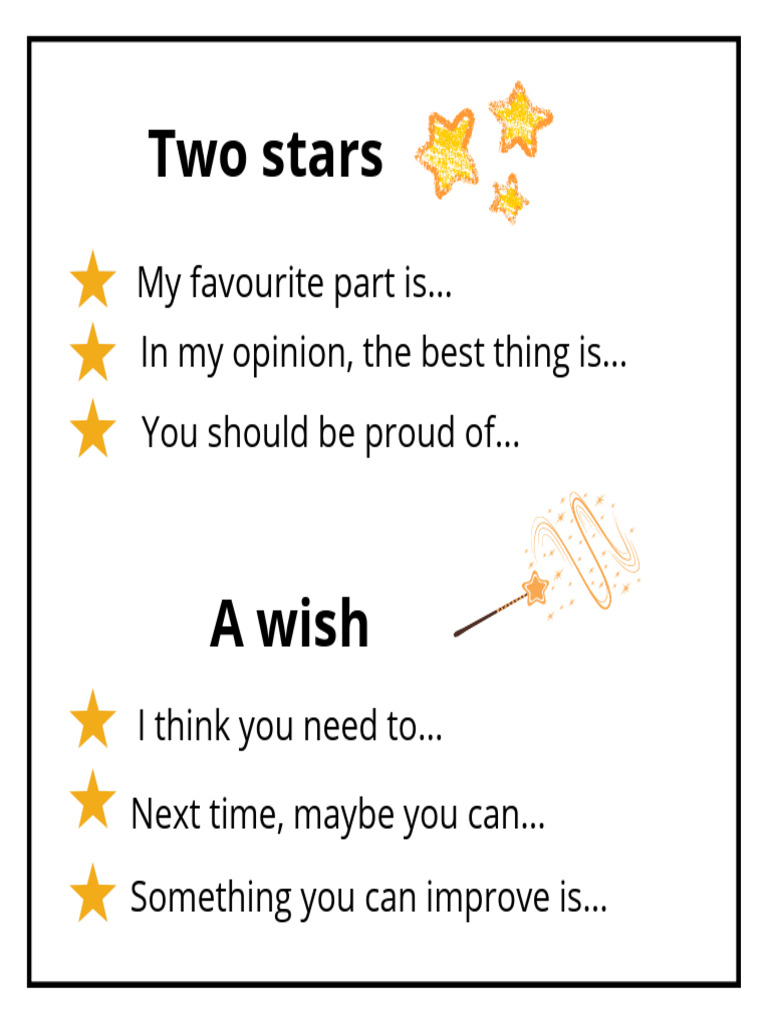 Feedback - 2 Wishes 1 Star | PDF