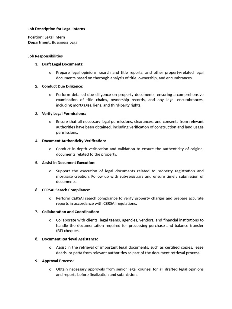 JD For Legal Intern at Greenfinch Legal Services | PDF | Verification And Validation | Business