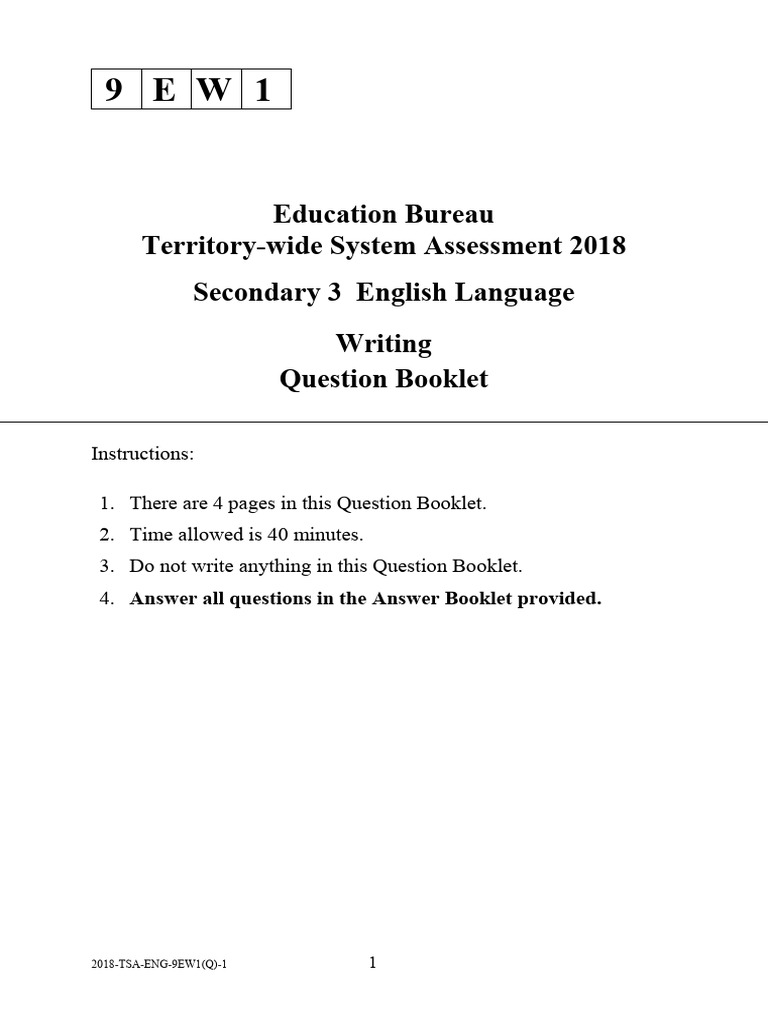 Y9 English Writing Assessment | PDF | General Fiction