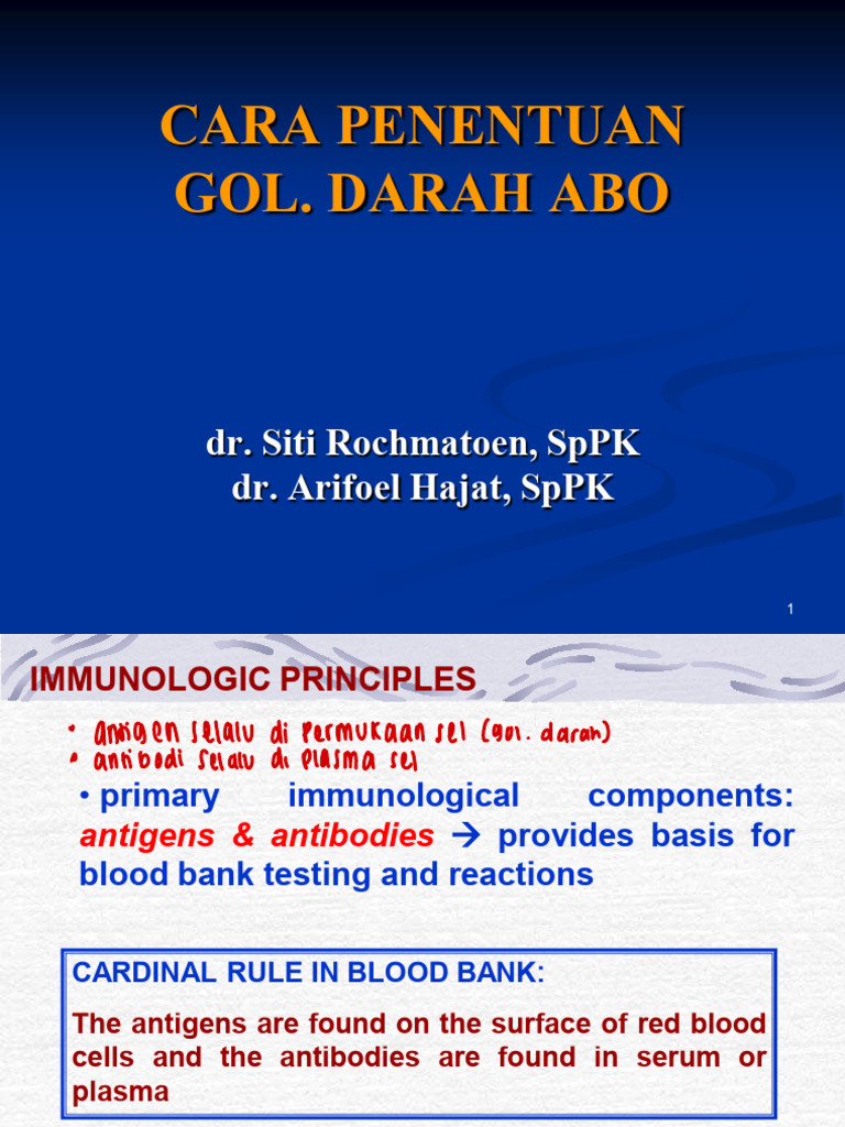 Penentuan Golongan Darah Abo Pdf Blood Type Blood Plasma