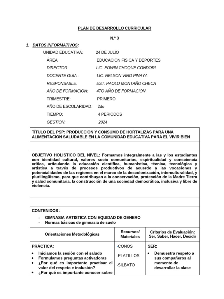 PDC 3 Caracollo | PDF