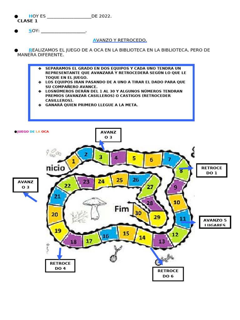 Avanzar y Retroceder | PDF