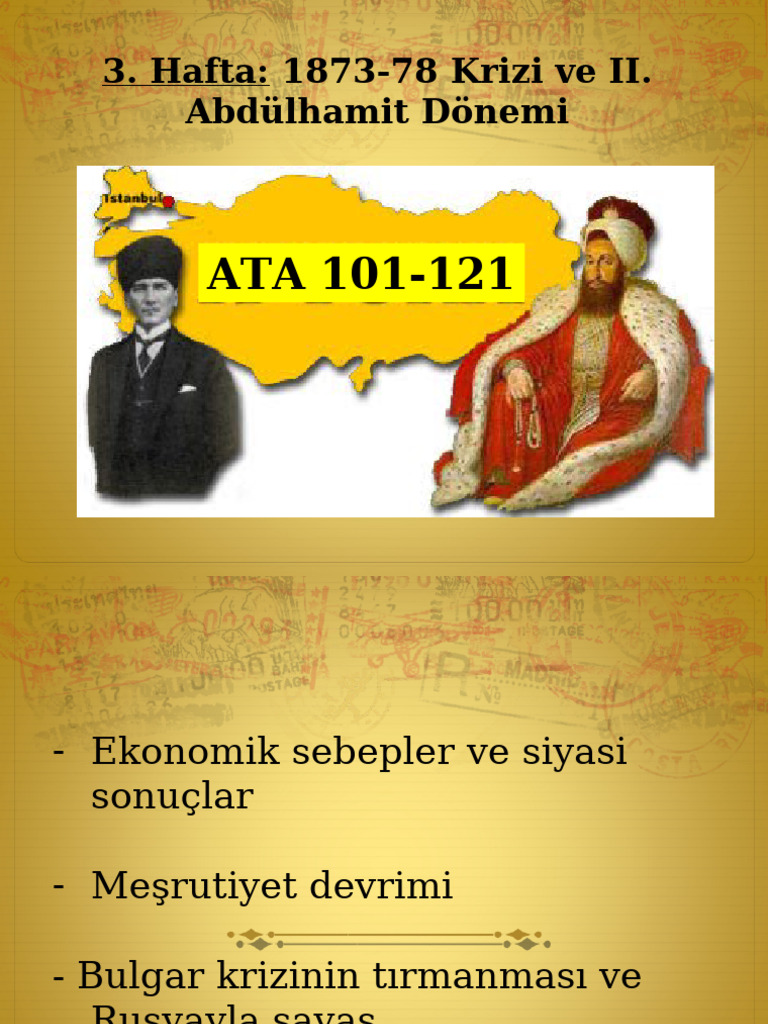 Hafta Ekonomik Kriz Ve II. Abdulhamid | PDF