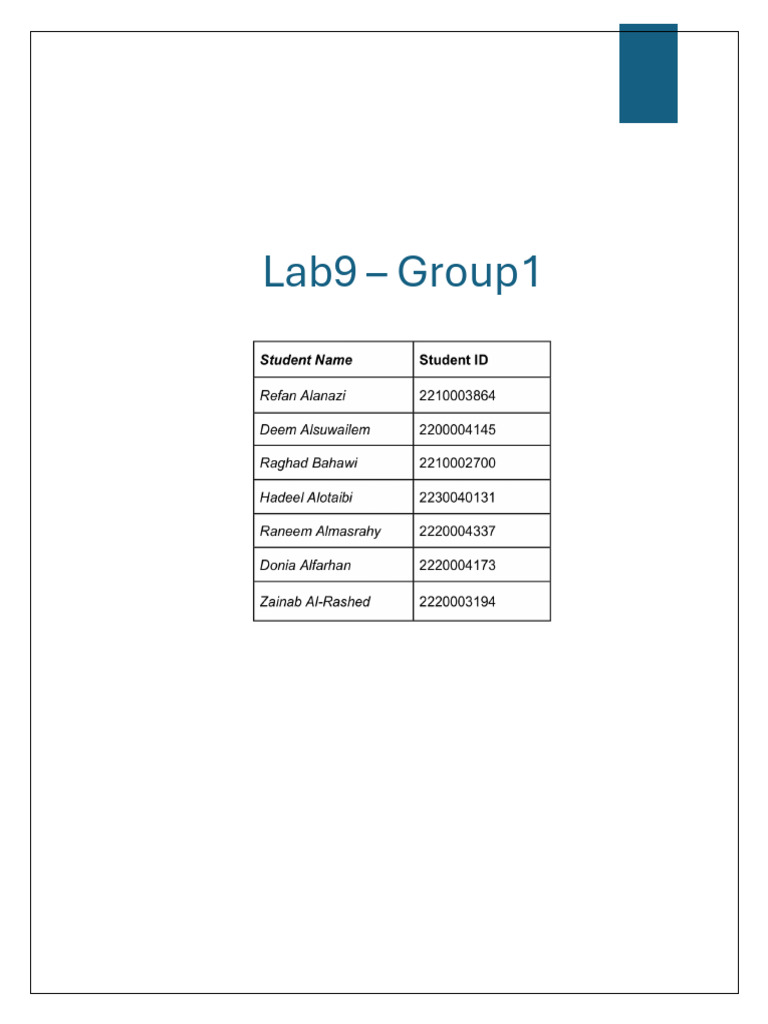 Saad Lab9 | PDF