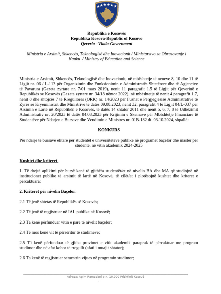 Thirrja-per-Mbeshtetje-financiare-per-studentet-elitar-te-nivelit ...