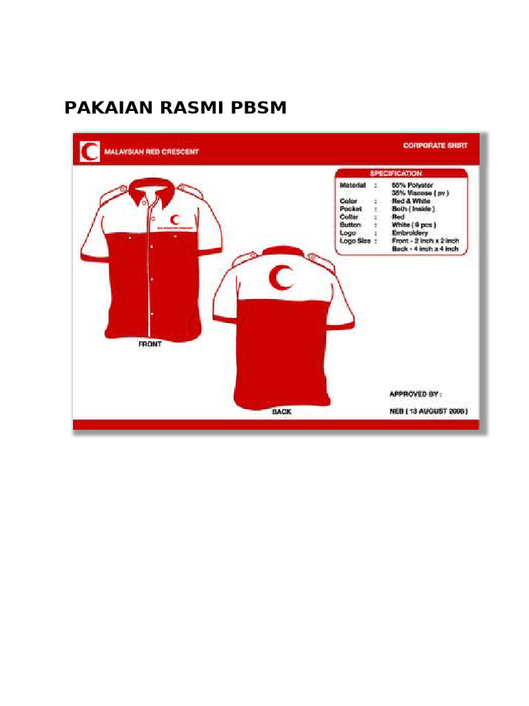 3f. PAKAIAN RASMI PBSM | PDF