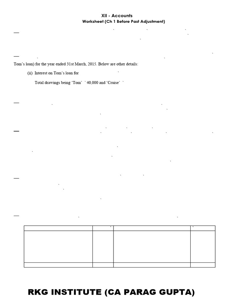Worksheet 2 (Fundamentals Partnership) 26280542 2024 11-07-11 40 | PDF ...
