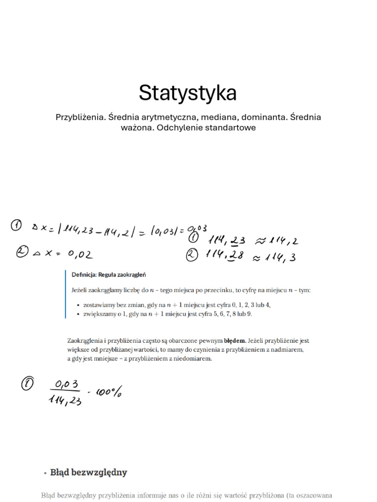Statystyka. Podstawa | PDF