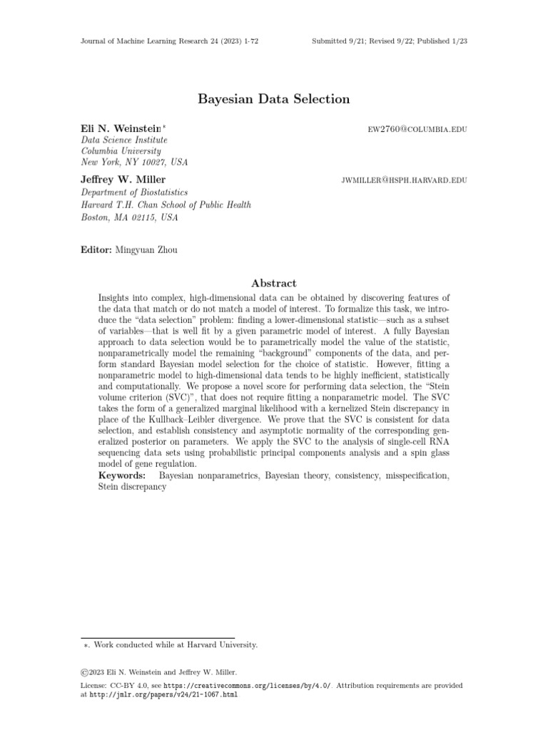 Bayesian Data Selection Machine Learning Pdf Bayesian Inference Mathematics 5308