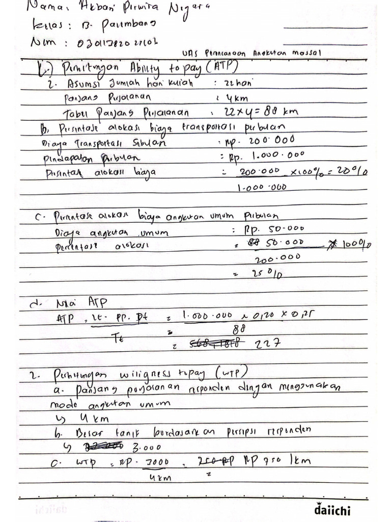 Tugas Angkutan Massal - Akbari Perwira Neg | PDF