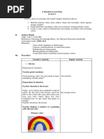 Detailed Lesson Plan Primary Colors Semis | PDF | Color | Red