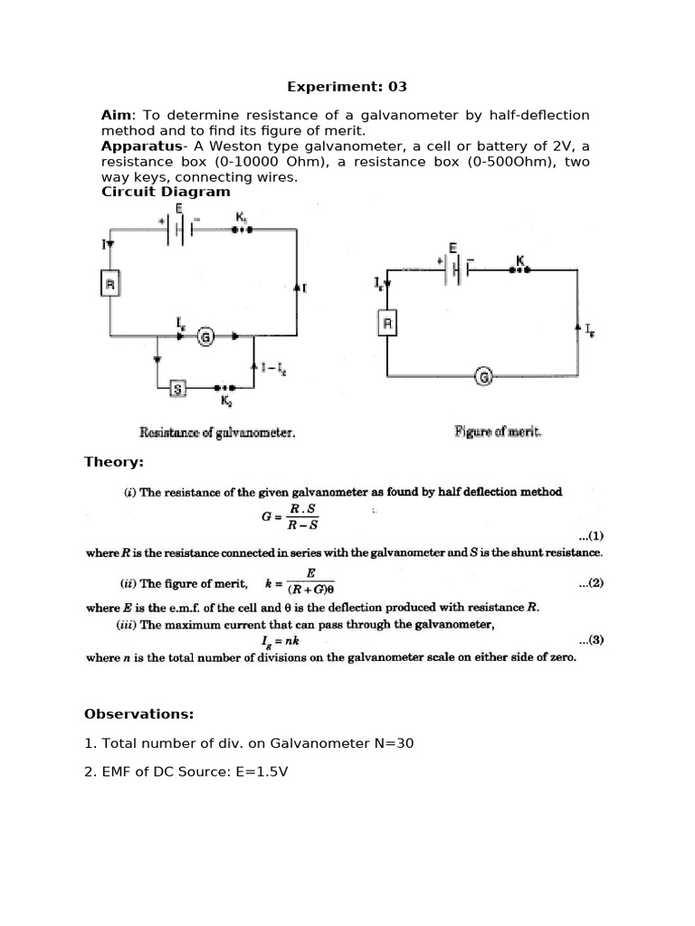Exp No 3 - XII Phy | PDF | Science & Mathematics | Technology & Engineering