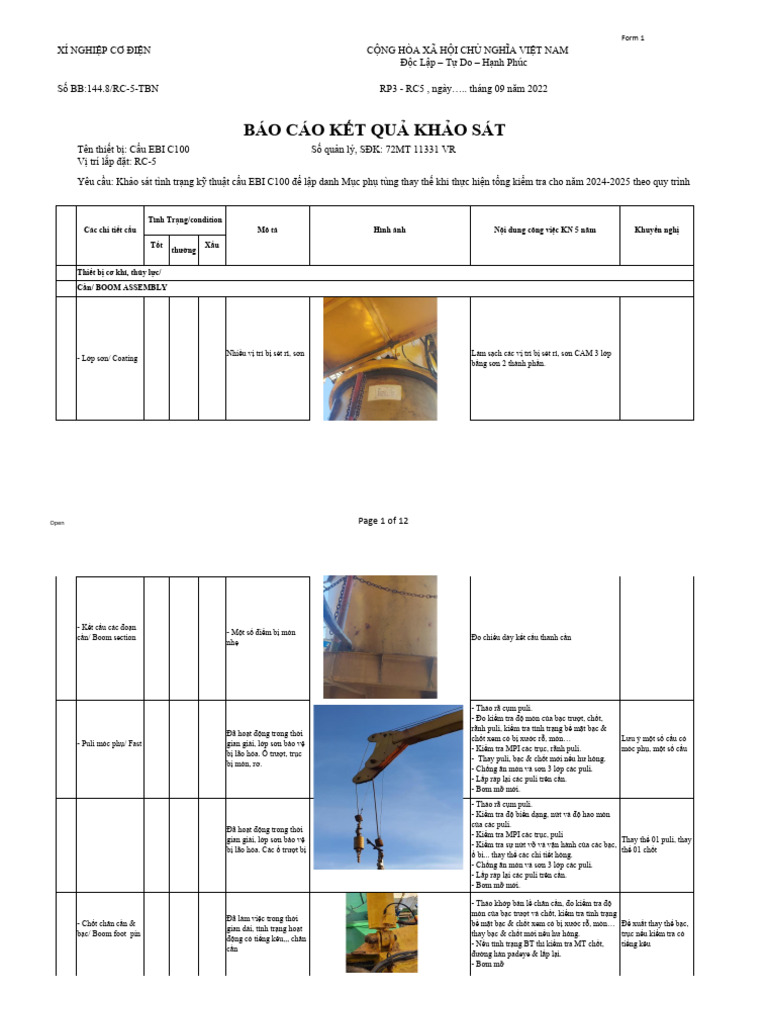 - 241003.03940 - (Signed) Khảo Sát Cẩu EBI C100 RC-5 | PDF