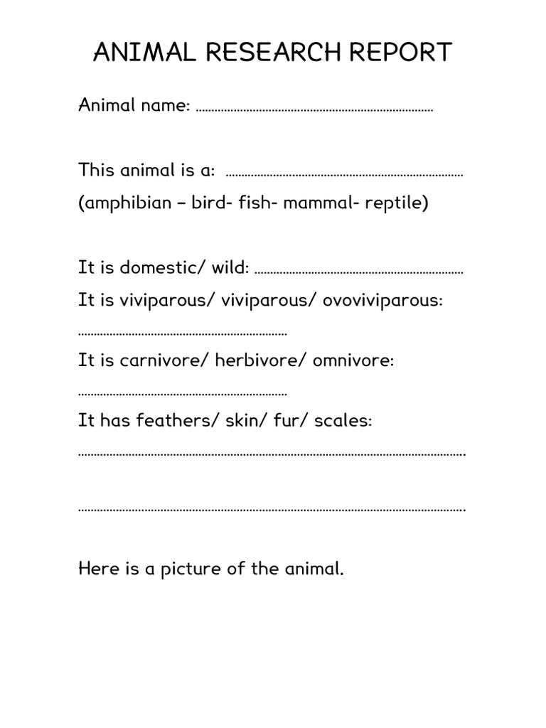 Animal Research Report | PDF