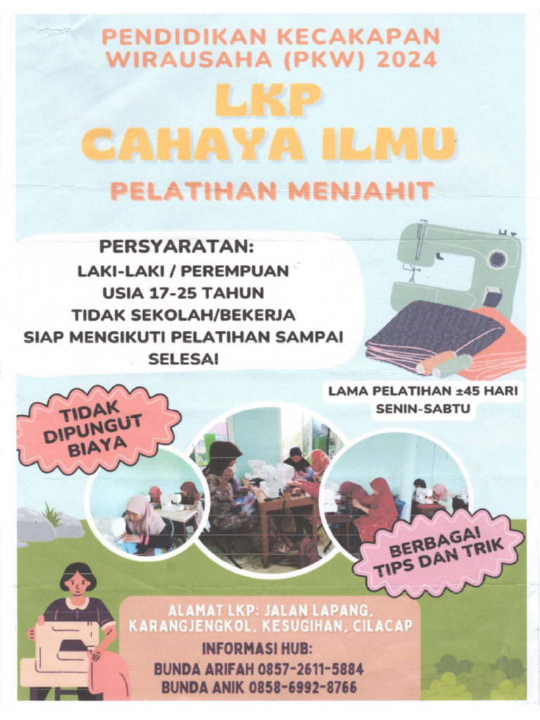 Lampiran Surat LKP Cahaya Ilmu | PDF