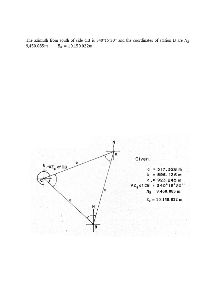 Trilateration-Problem | PDF | Elementary Mathematics | Angle