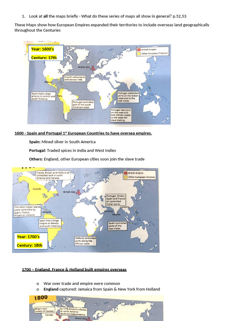 European Empire Expansion Maps | PDF