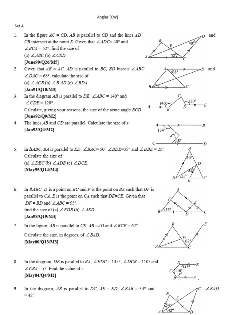 Angles Geo | PDF | Elementary Mathematics | Convex Geometry