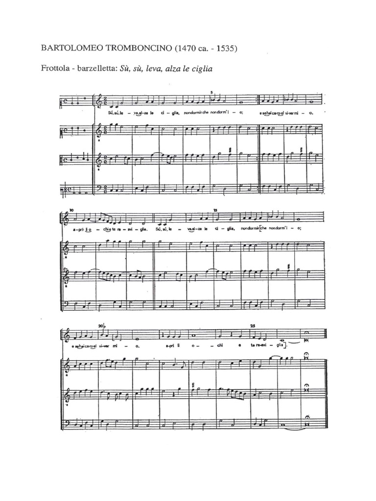 Tromboncino Su Su Leva | PDF