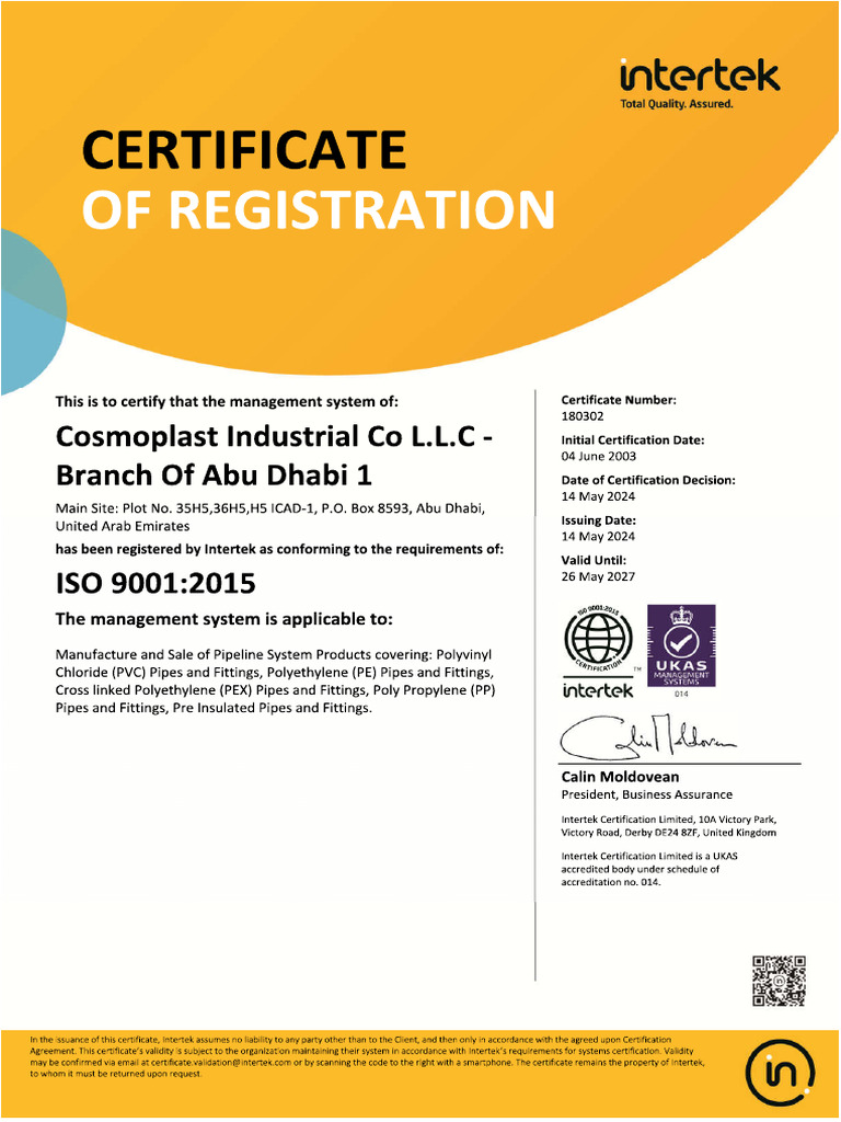 Iso Certificate | PDF