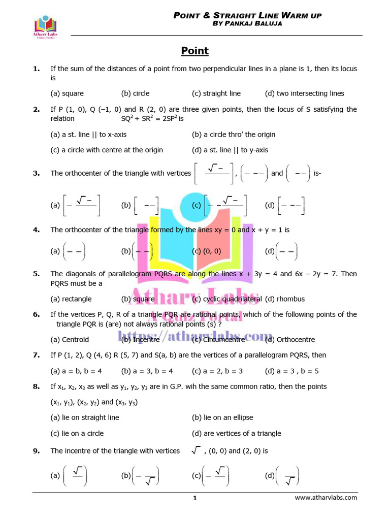 Point & Staright Line Warm Up | PDF | Triangle | Geometric Shapes
