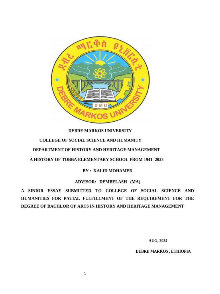 Kalid Mohammed Final Research | PDF | Ethiopia