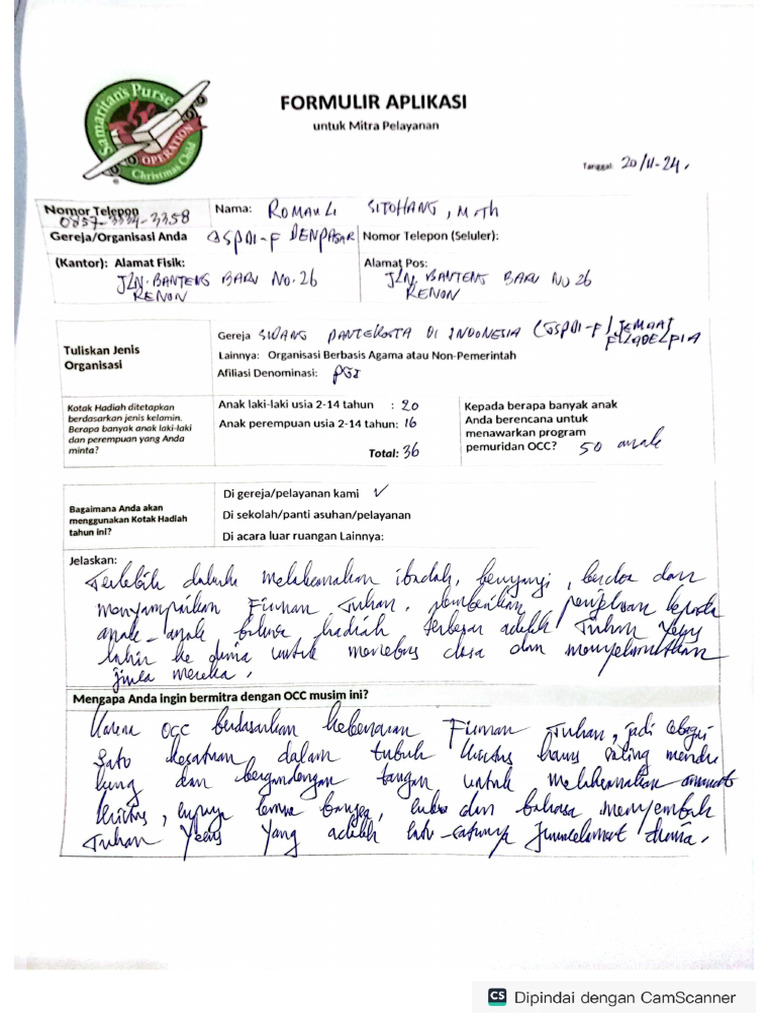 Form. Occ Gspdi-F DPSR | PDF