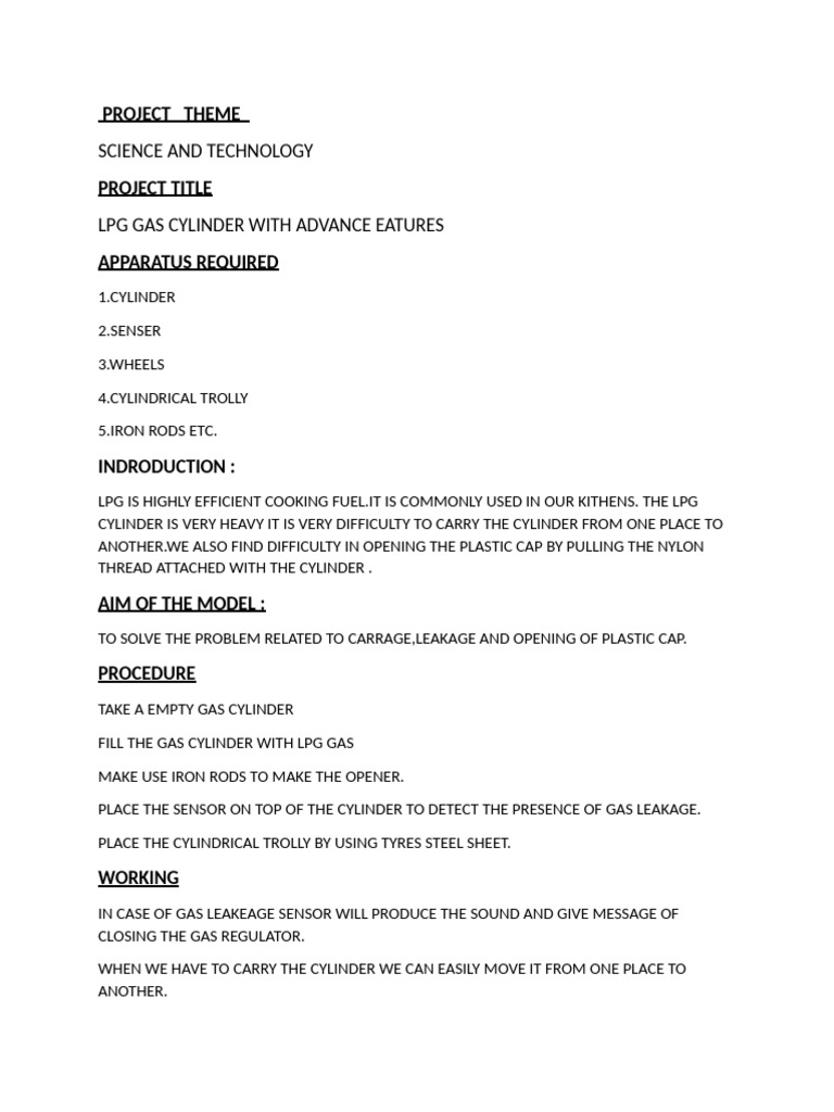 Cylinder Project | PDF