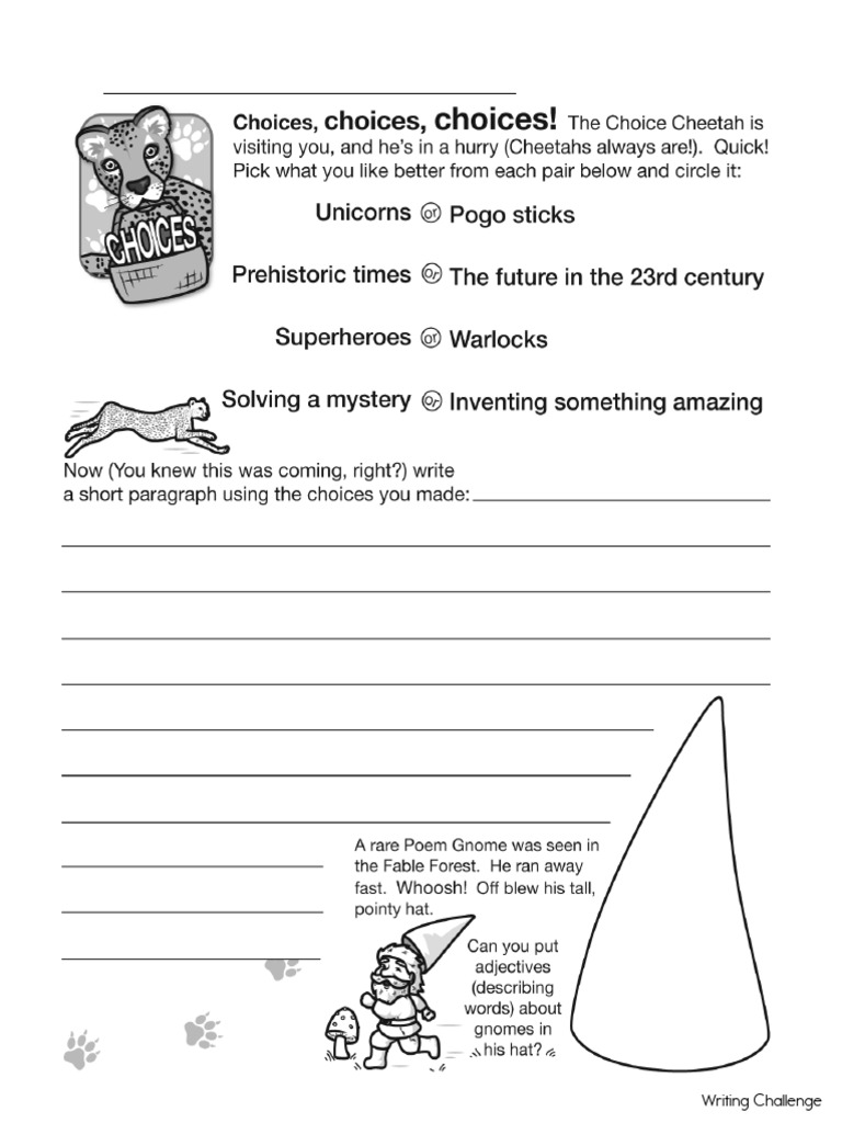 1st Grade Writing Worksheets | PDF