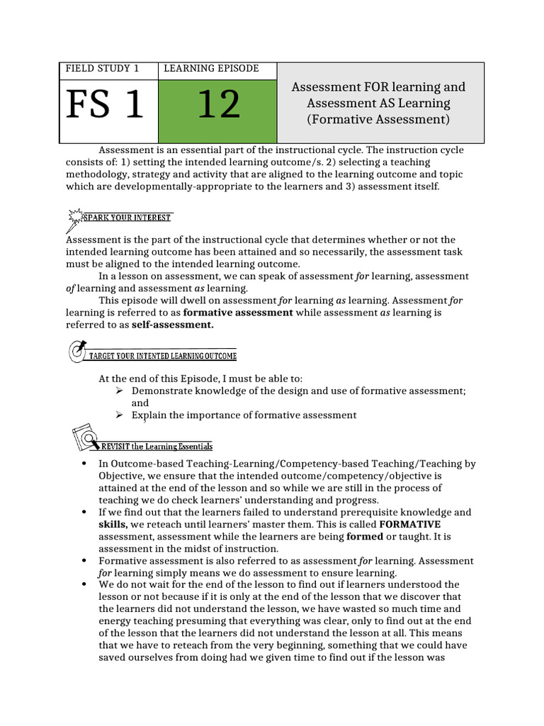 Alipin NG Fs1 Fs2 | PDF | Educational Assessment | Learning