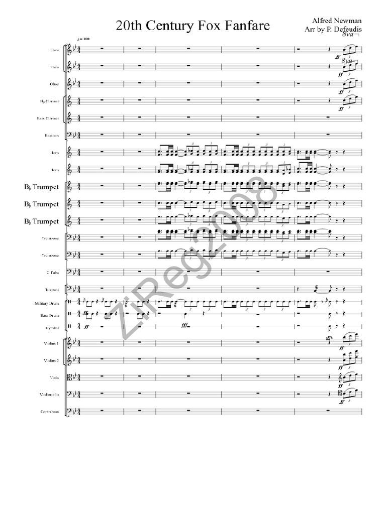 20th Century Fox Fanfare | PDF