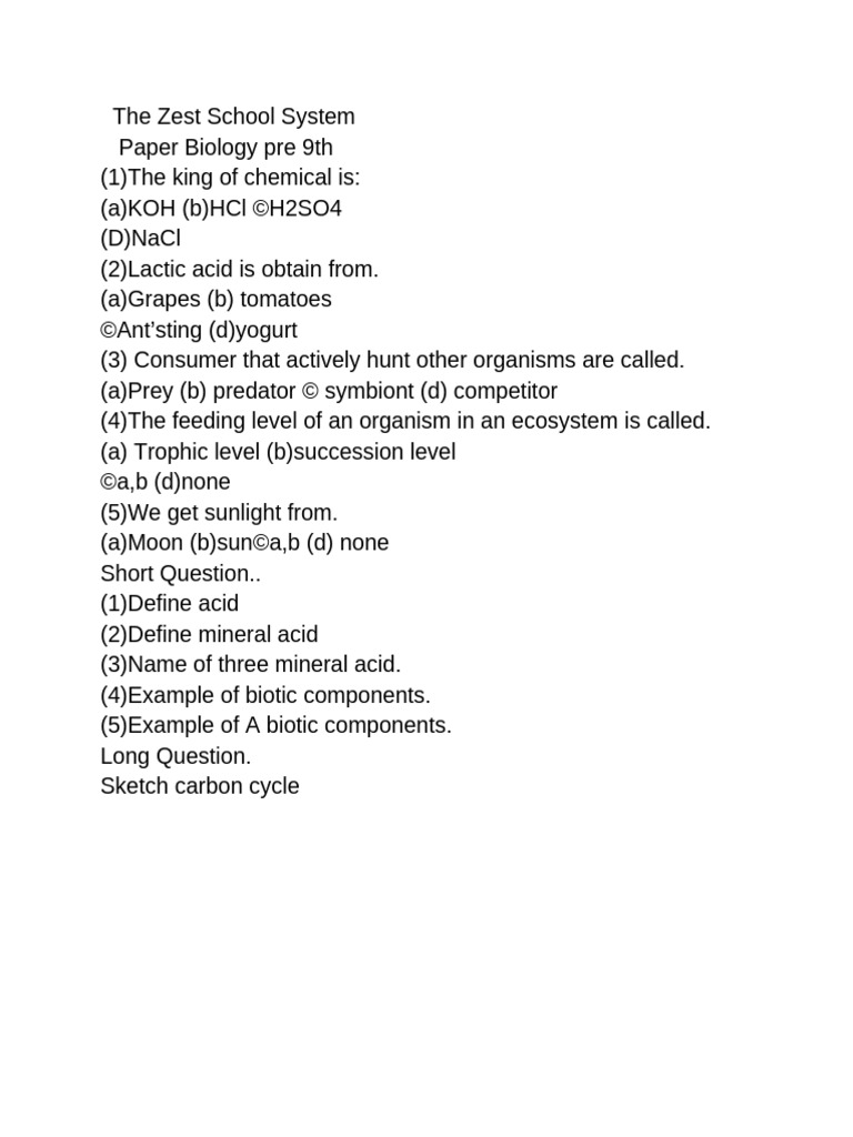 The Zest School System | PDF