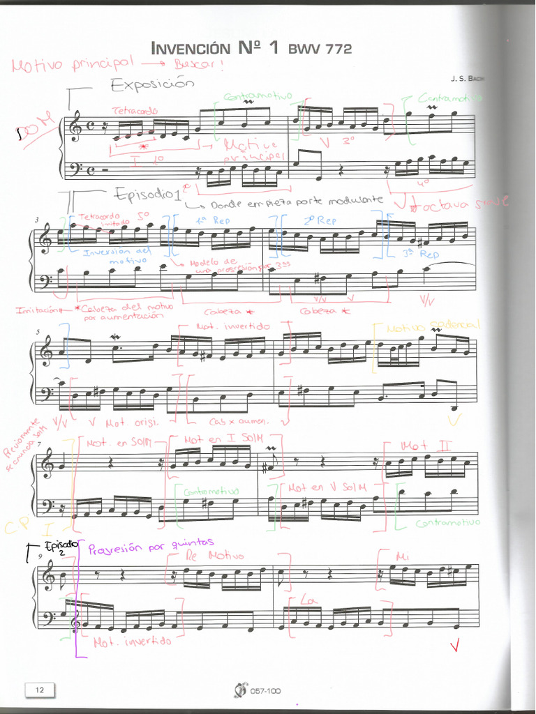 Invención Nº 1 Bach | PDF