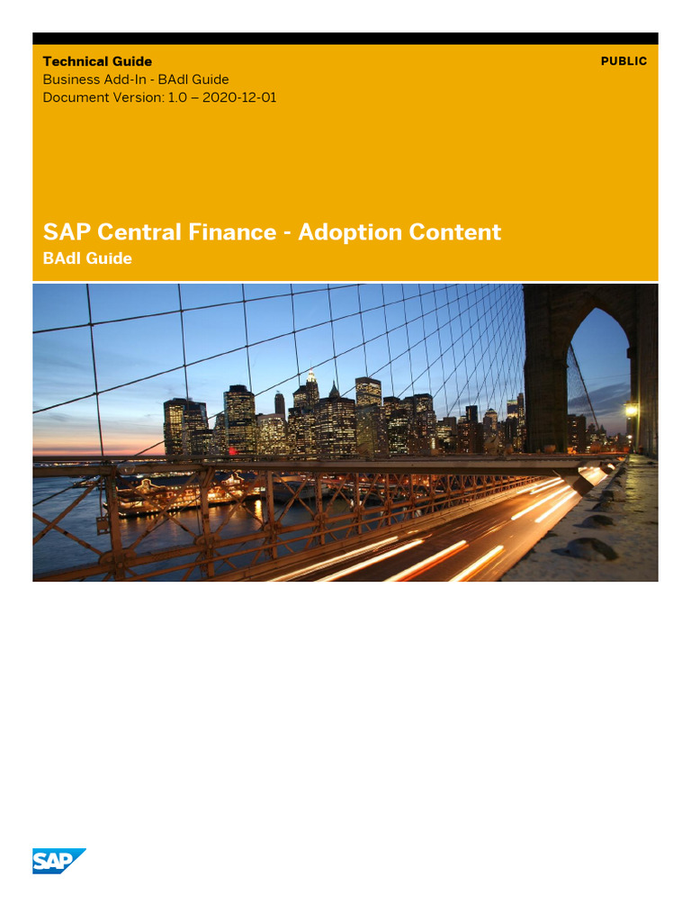 CFin BAdI Guide | PDF | Interface (Computing) | Databases