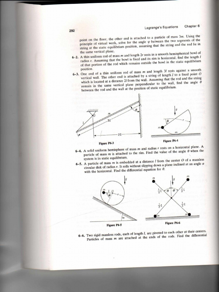 Lagrange's Equations Problems | PDF