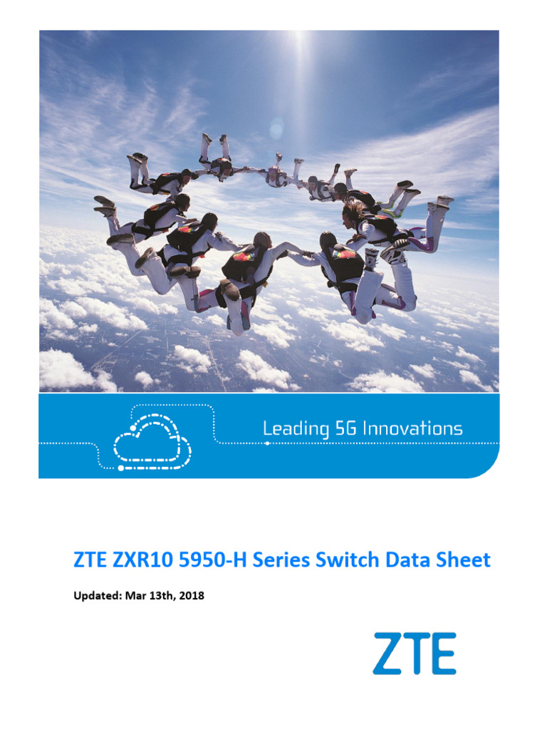 ZTE ZXR10 5950 H Series Switch Datasheet | PDF | Computer Network | Network Switch